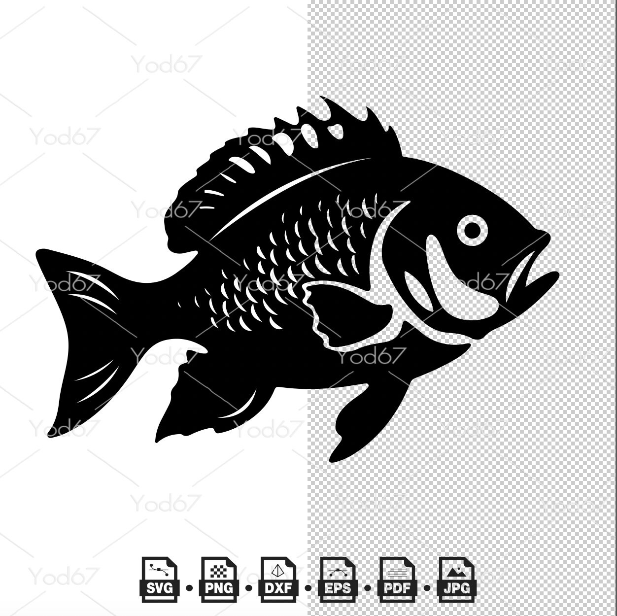 Panfish SVG, Panfish Png, Cut File Panfish for Cricut, Panfish ...