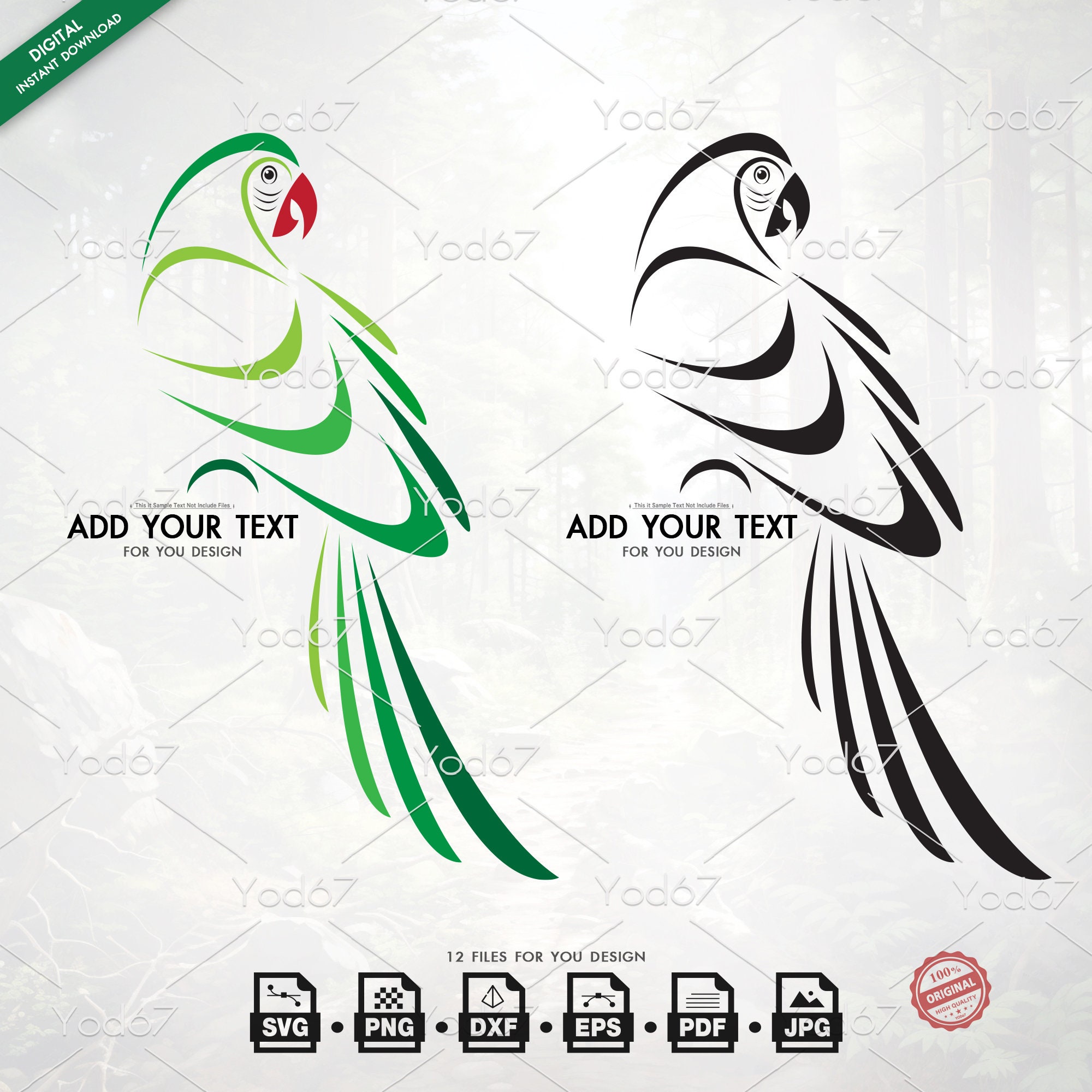 Parrot SVG, Parrot Png Files, Bird Svg. Cut File Parrot for Cricut ...