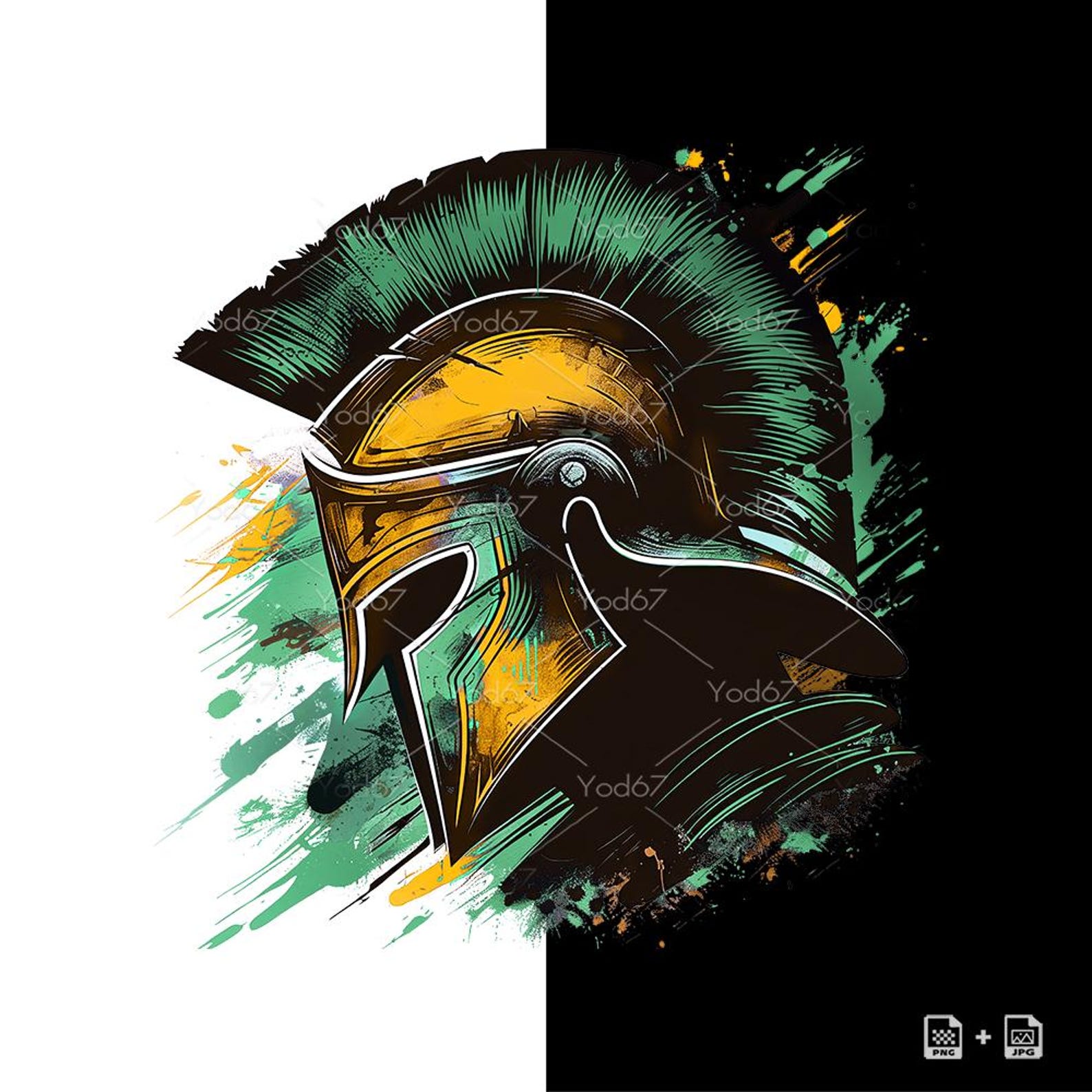 Spartan Helmet PNG for Sublimation Printing, Colorful Spartan Helmet T ...