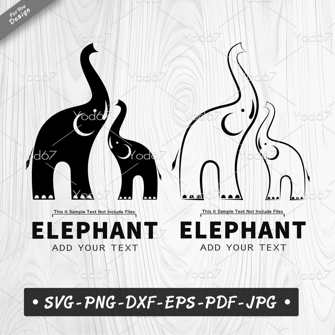 Elephant SVG, Elephant Png, Cut File Elephant for Cricut, Elephant ...