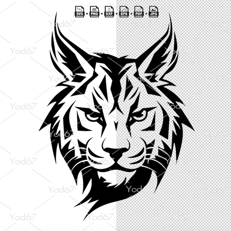 Lynx SVG, Lynx Png, Svg File for Cricut, Lynx Silhouette, Bobcat Svg ...