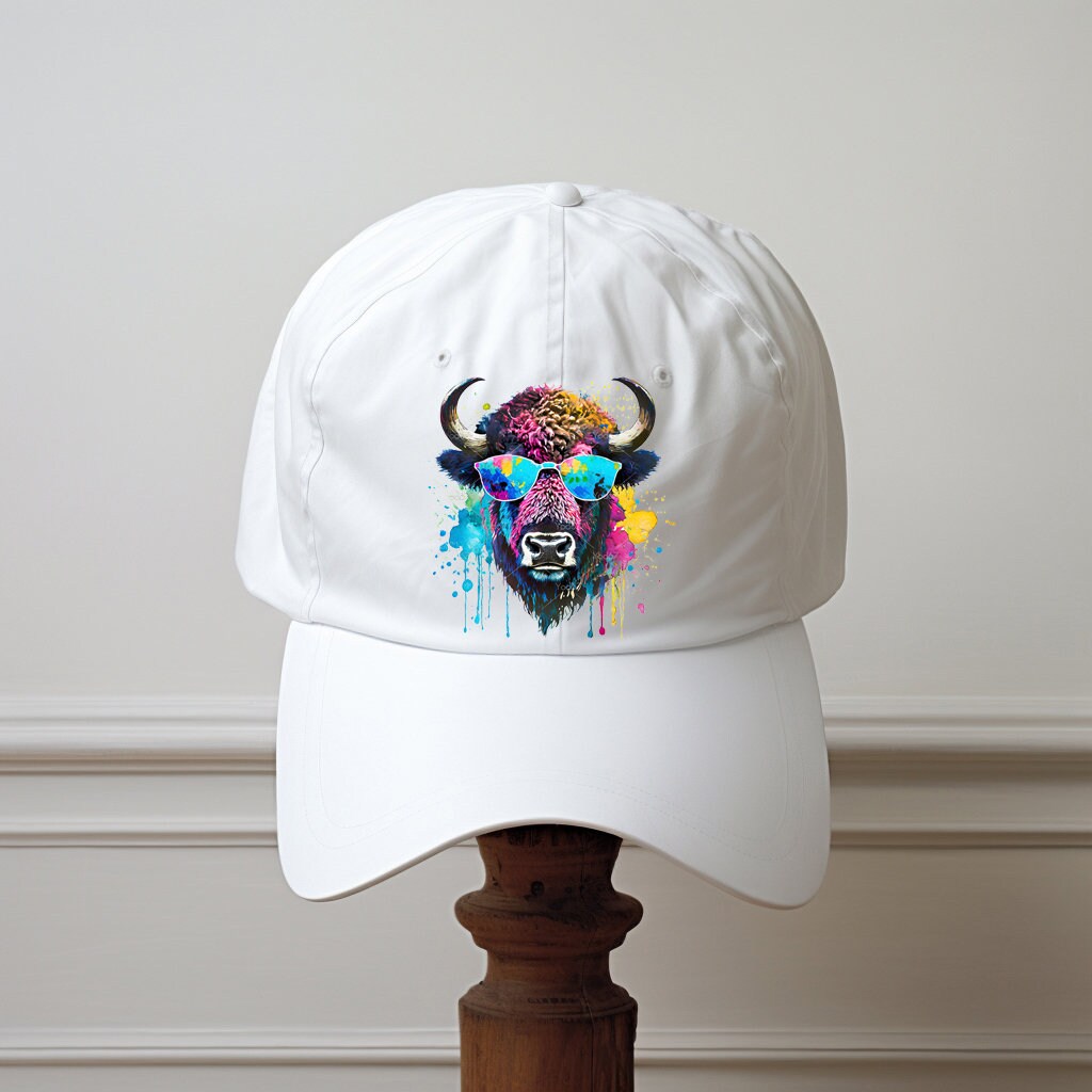 Cool Bison Head Wear Sunglass for Sublimation Printing, Bison Head T ...