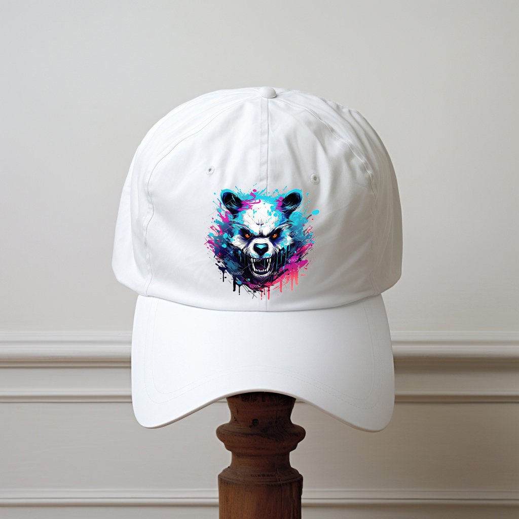 Panda Demon Png for Sublimation Printing, Panda Head T-shirt Design ...
