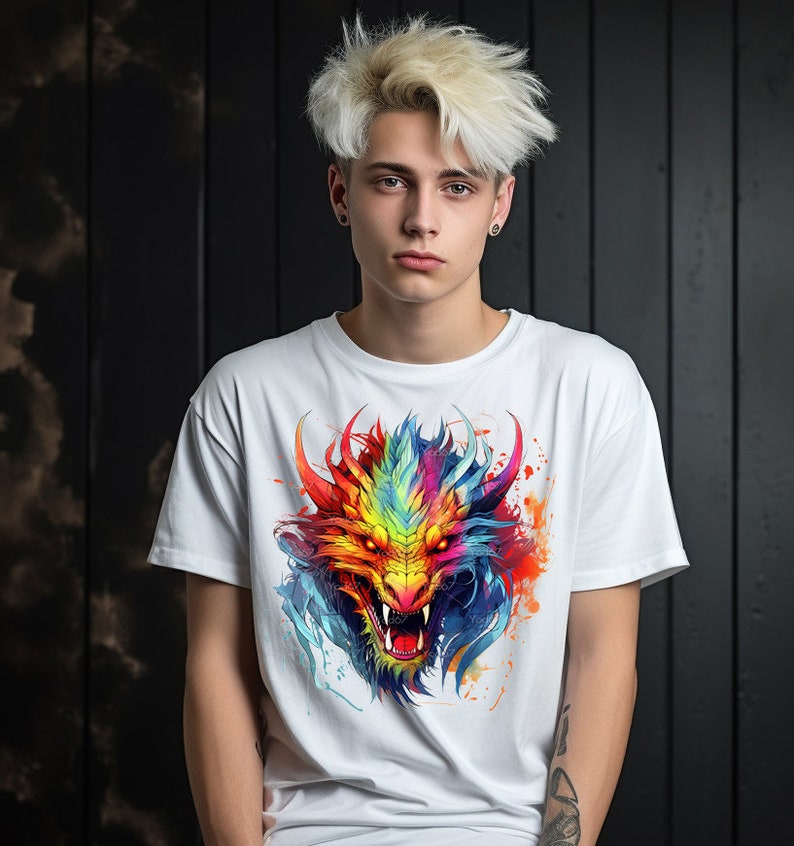 Dragon Head Clipart, Dragon for Sublimation Printing, Dragon Head T ...