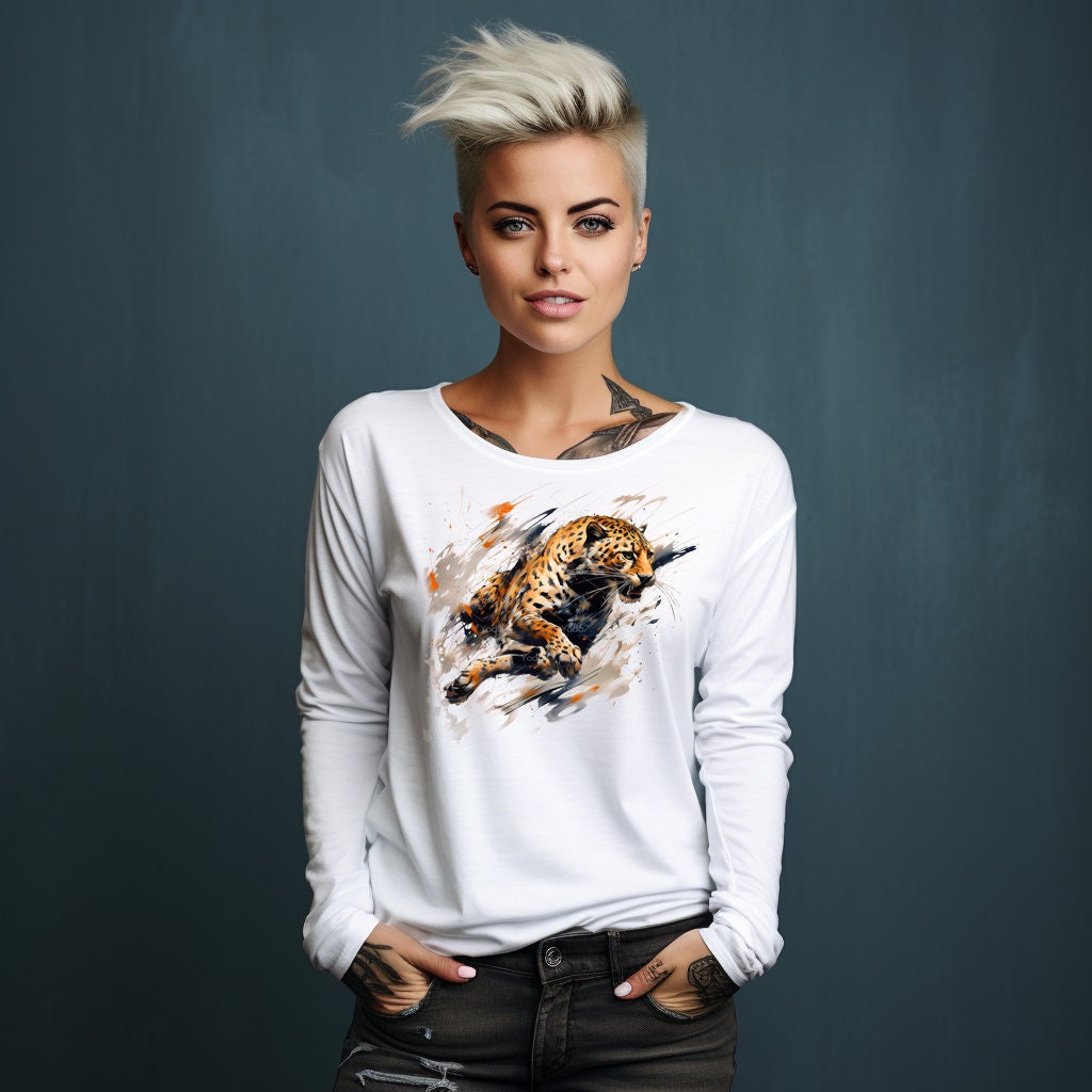 Cheetah Running for Sublimation Printing, Cheetah T-shirt Design ...