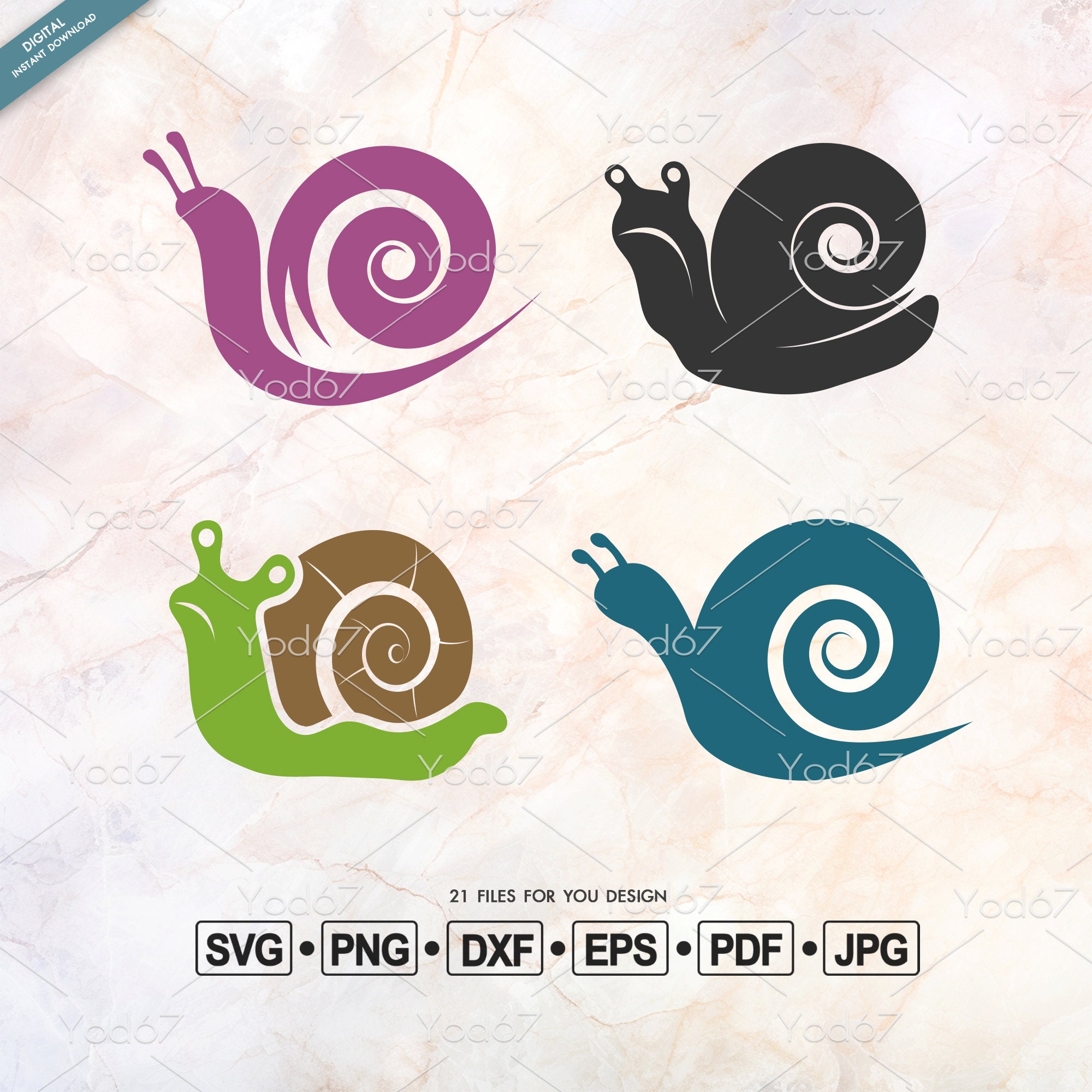 Snail SVG, Snail Png, Snail Cricut, Snail DXF File, Snail Clipart ...