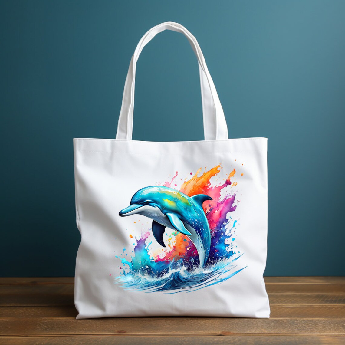 Colorful Dolphin Png for Sublimation Printing, Dolphin T-shirt Design ...