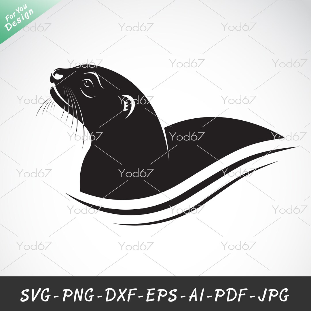 Otter Head SVG, Otter Clipart, Cut File for Cricut, Otter Silhouette ...