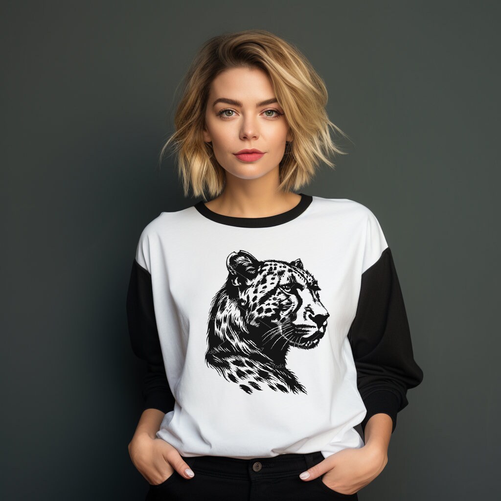 Cheetah Head SVG, PNG, Cheetah Vector Clipart Design Dxf Eps Pdf, Cut ...