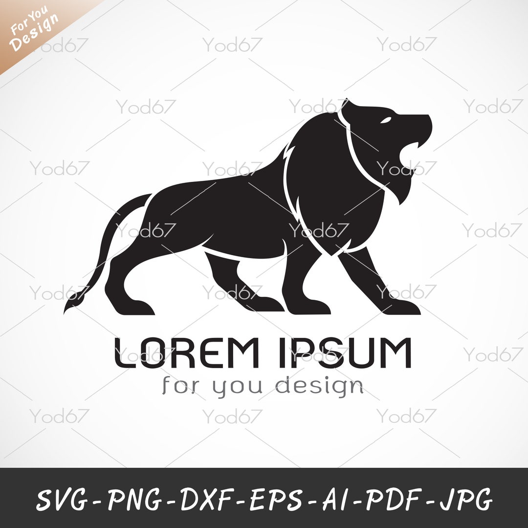 Male Lion SVG, Cut File Lion for Cricut, Lion Png, Lion Silhouette ...
