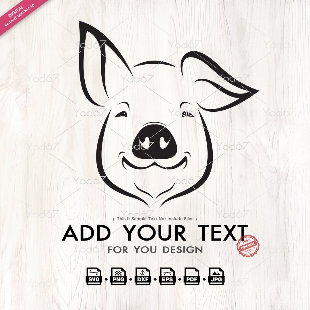 Pig Head SVG, Pig Head Png, Cut File Pig for Cricut, Pig Face Clipart ...