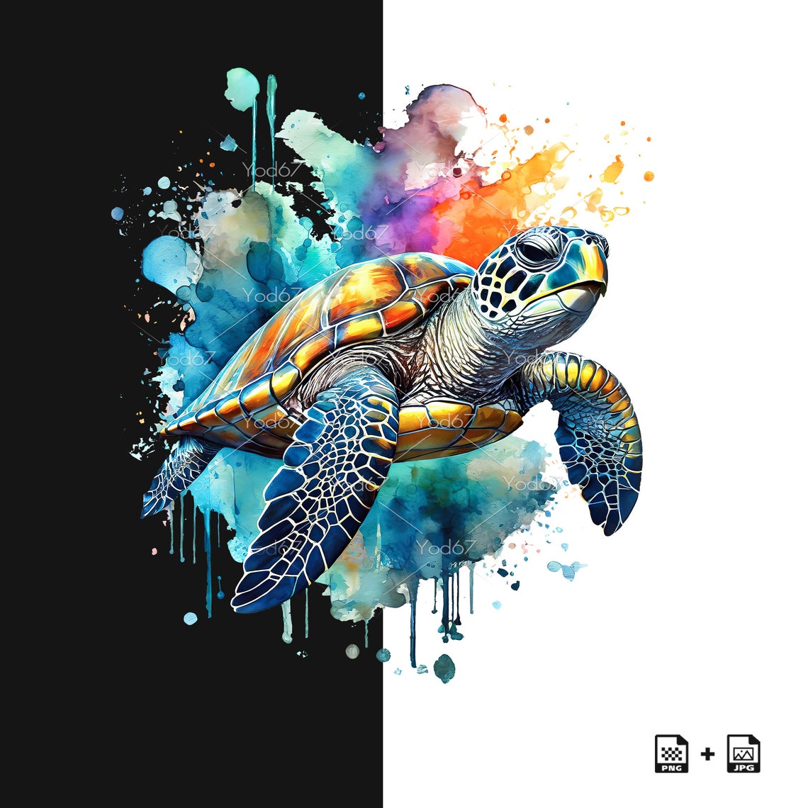 Sea Turtle Clipart, Sea Turtle for Sublimation Printing, Sea Turtle T ...