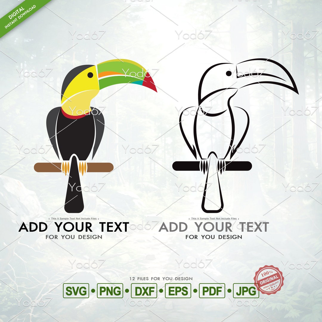 Toucan SVG, Toucan Png, Cut File Toucan for Cricut, Bird Png, Toucan ...