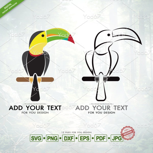 Toucan Svg - Etsy