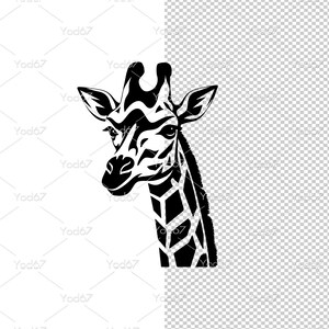 Giraffe Head SVG, Giraffe Png, Svg Files for Cricut, Giraffe Silhouette ...