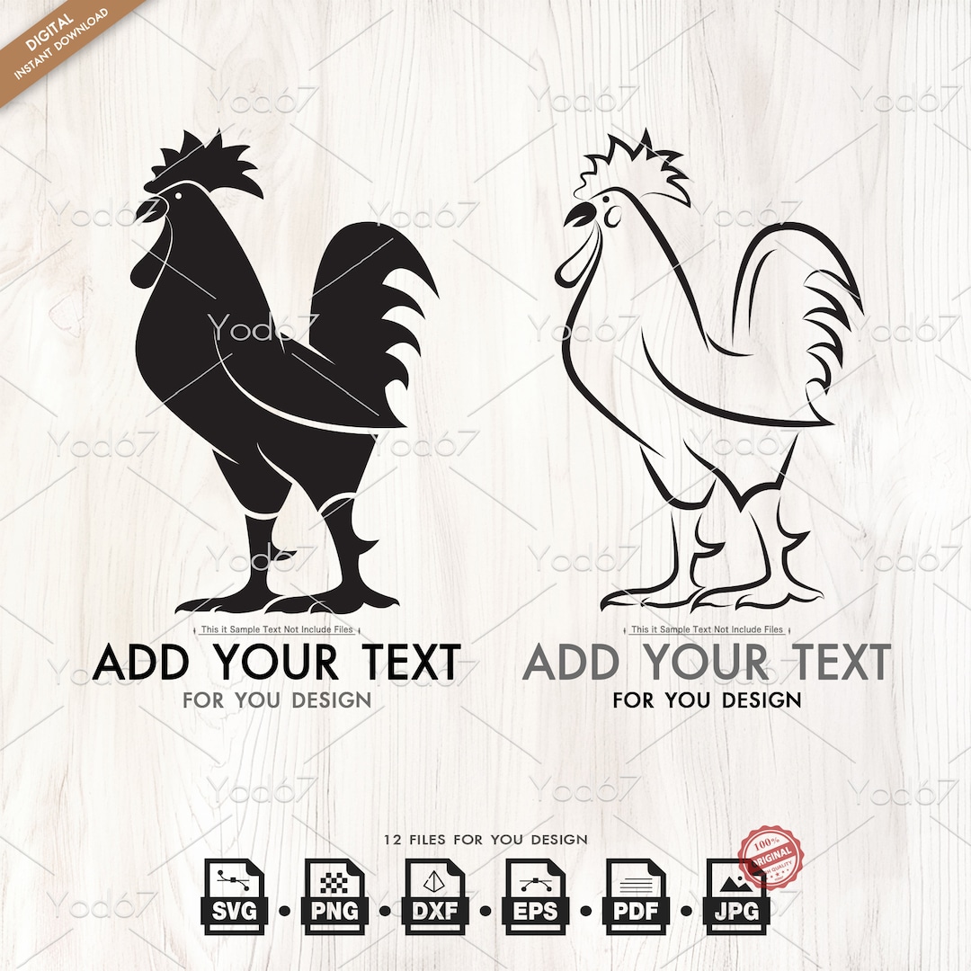 Rooster SVG, Rooster Png, Cut File Rooster for Cricut, Rooster ...