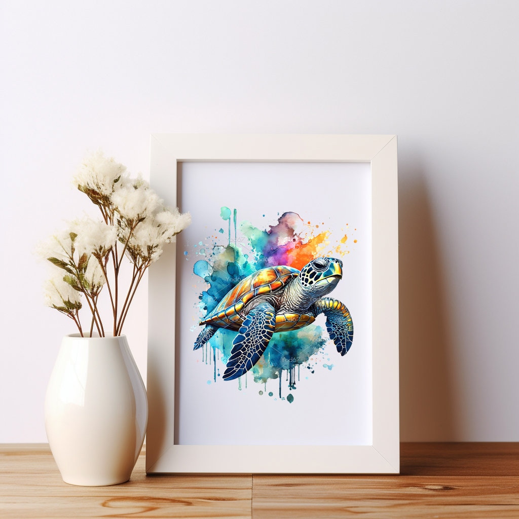 Sea Turtle Clipart, Sea Turtle for Sublimation Printing, Sea Turtle T ...