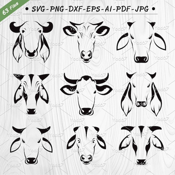 Cow Head - Etsy
