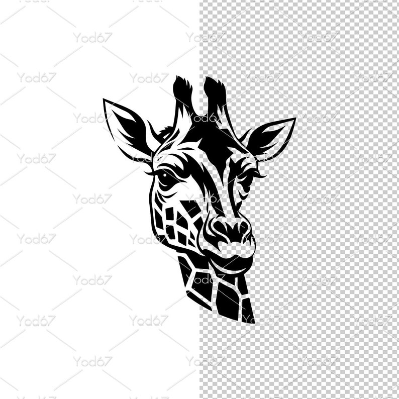 Giraffe Head SVG, Giraffe Png, Svg Files for Cricut, Giraffe Silhouette ...