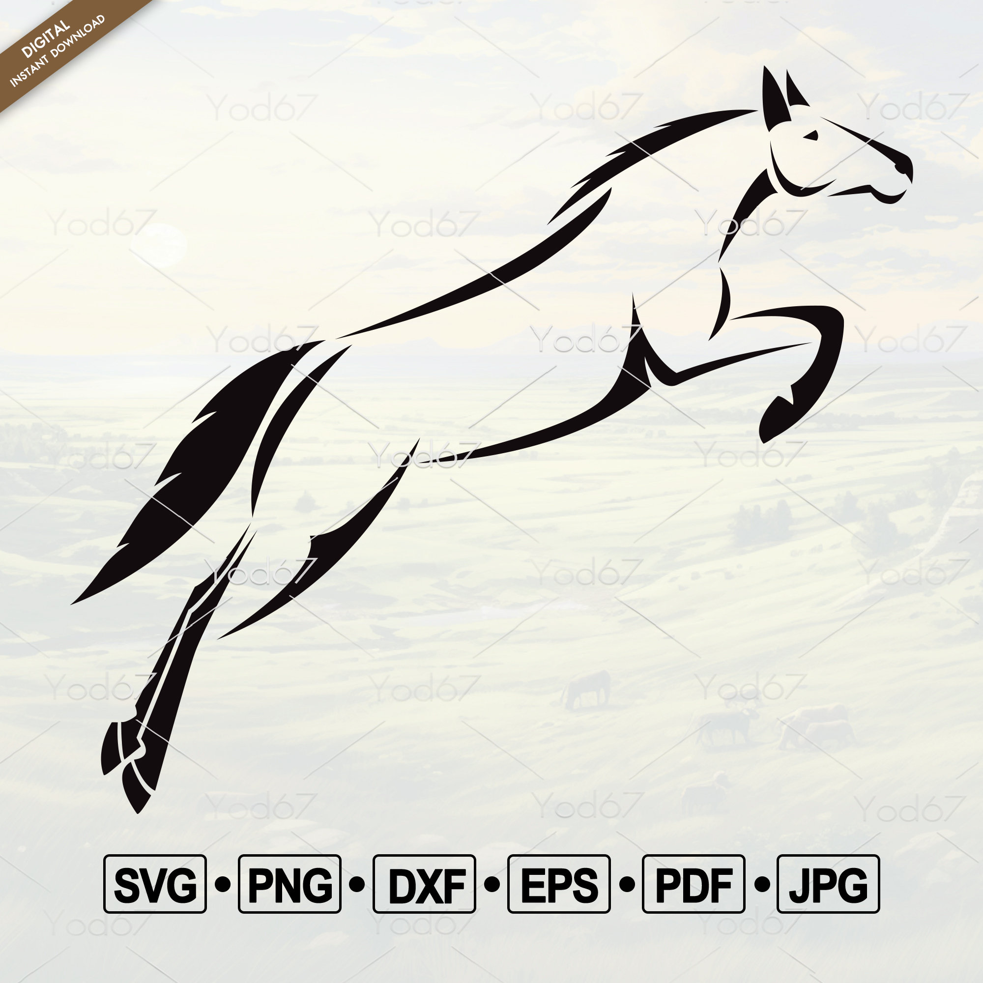 Jumping Horse Svg File, Horse Design Svg, Vector HORSE, SVG, PNG, Dxf ...