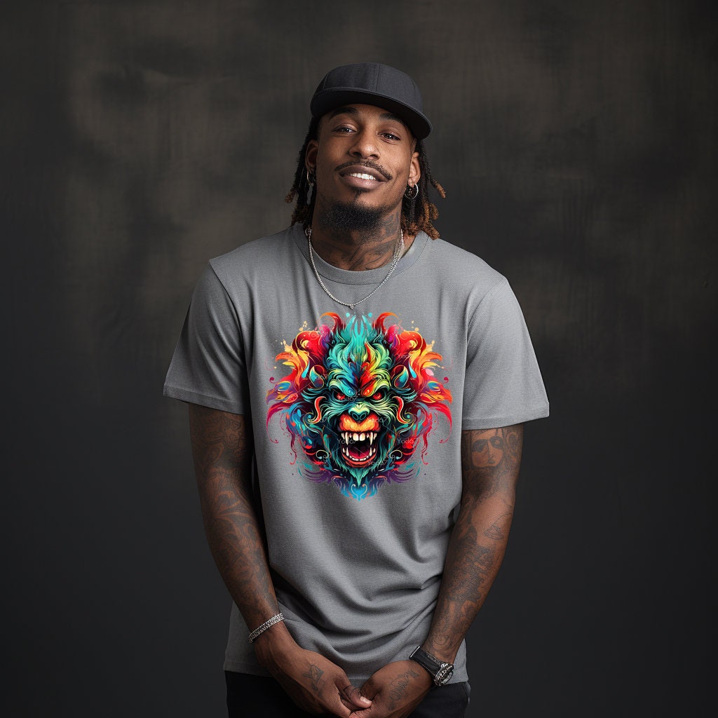 Monkey Png, Monkey Demon for Sublimation Printing, Monkey T-shirt ...