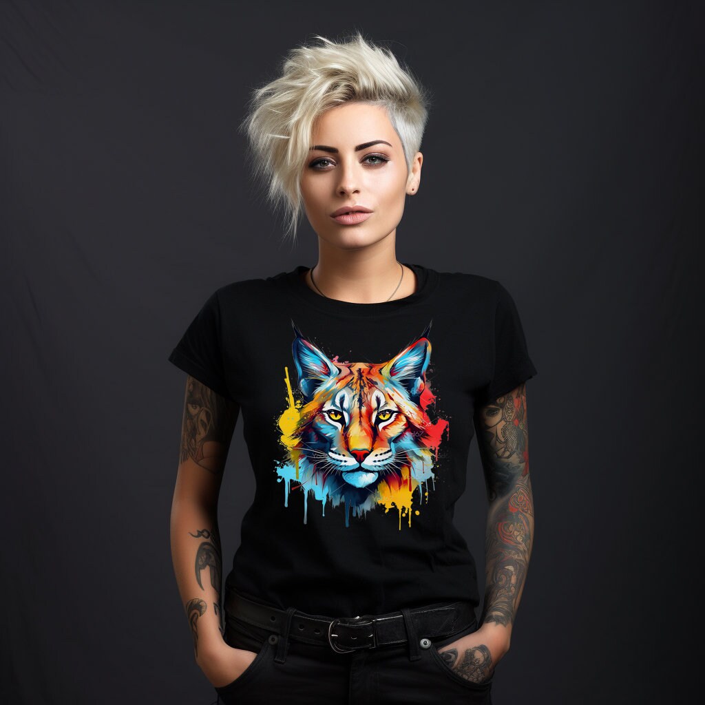 Lynx Png, Wildcat, Bobcat Png, Sublimation Printing, Lynx Head T-shirt ...