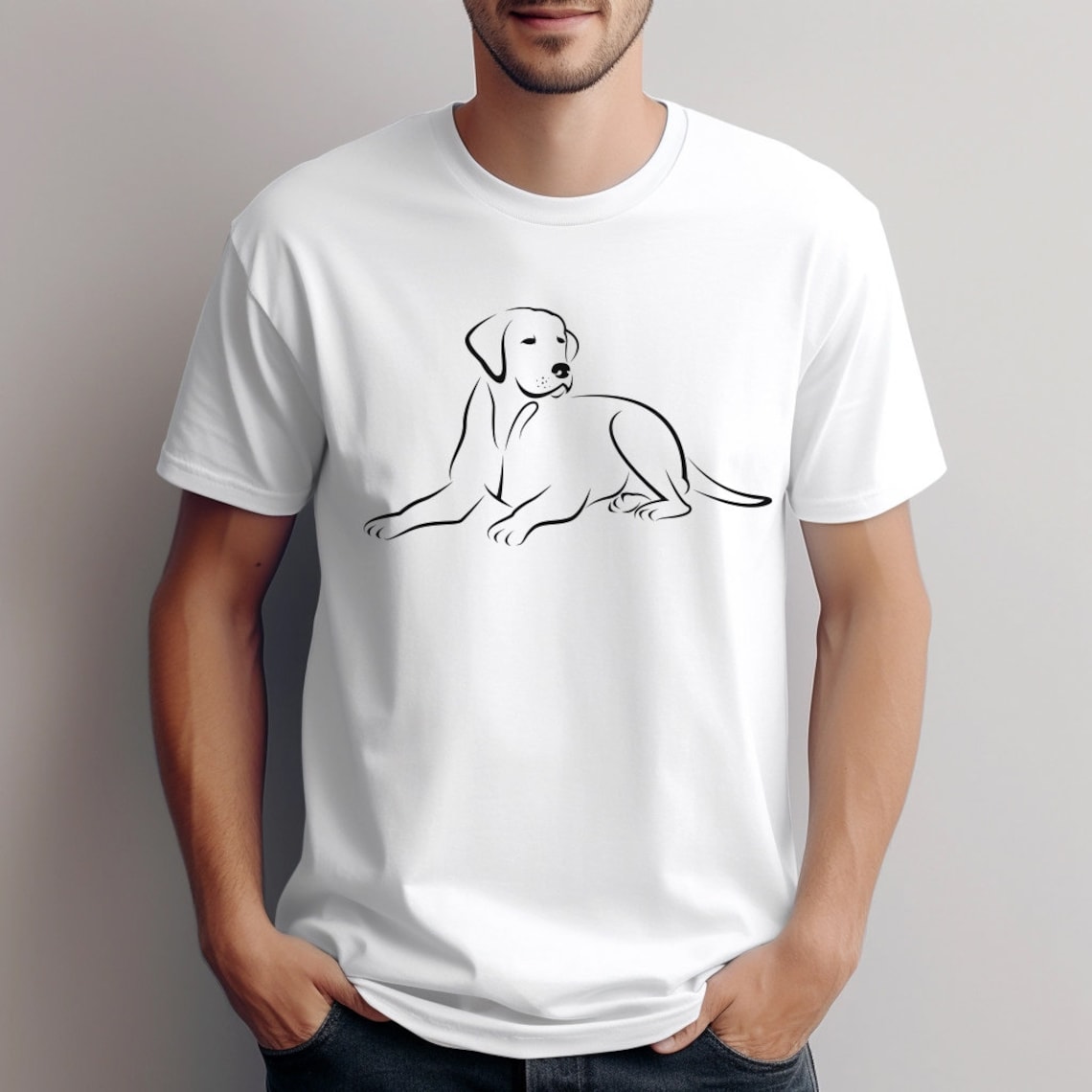 Labrador Svg, Labrador Crouching Svg, Labrador Retriever Clipart ...