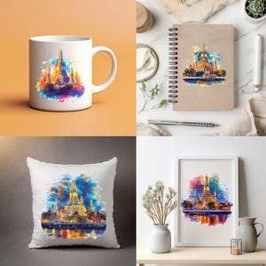 Wat Arun Png for Sublimation Printing, Watercolor Wat Arun T-shirt ...