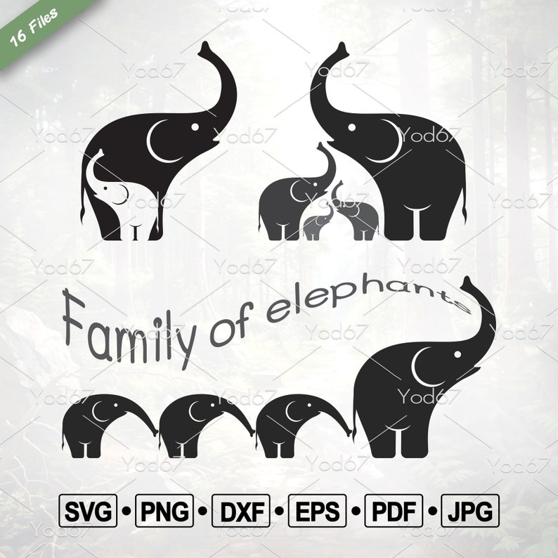 Elephant SVG, Elephant Png, Elephants Family, Elephant Cricut File ...