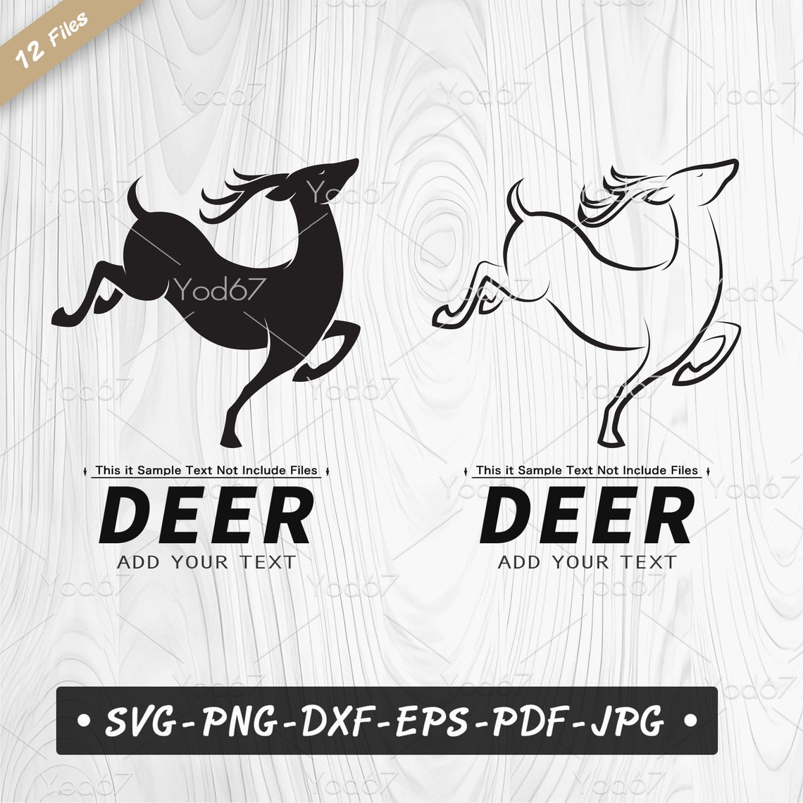 Deer SVG, Deer Png, Cut File Deer for Cricut, Deer Silhouette Svg, Deer ...
