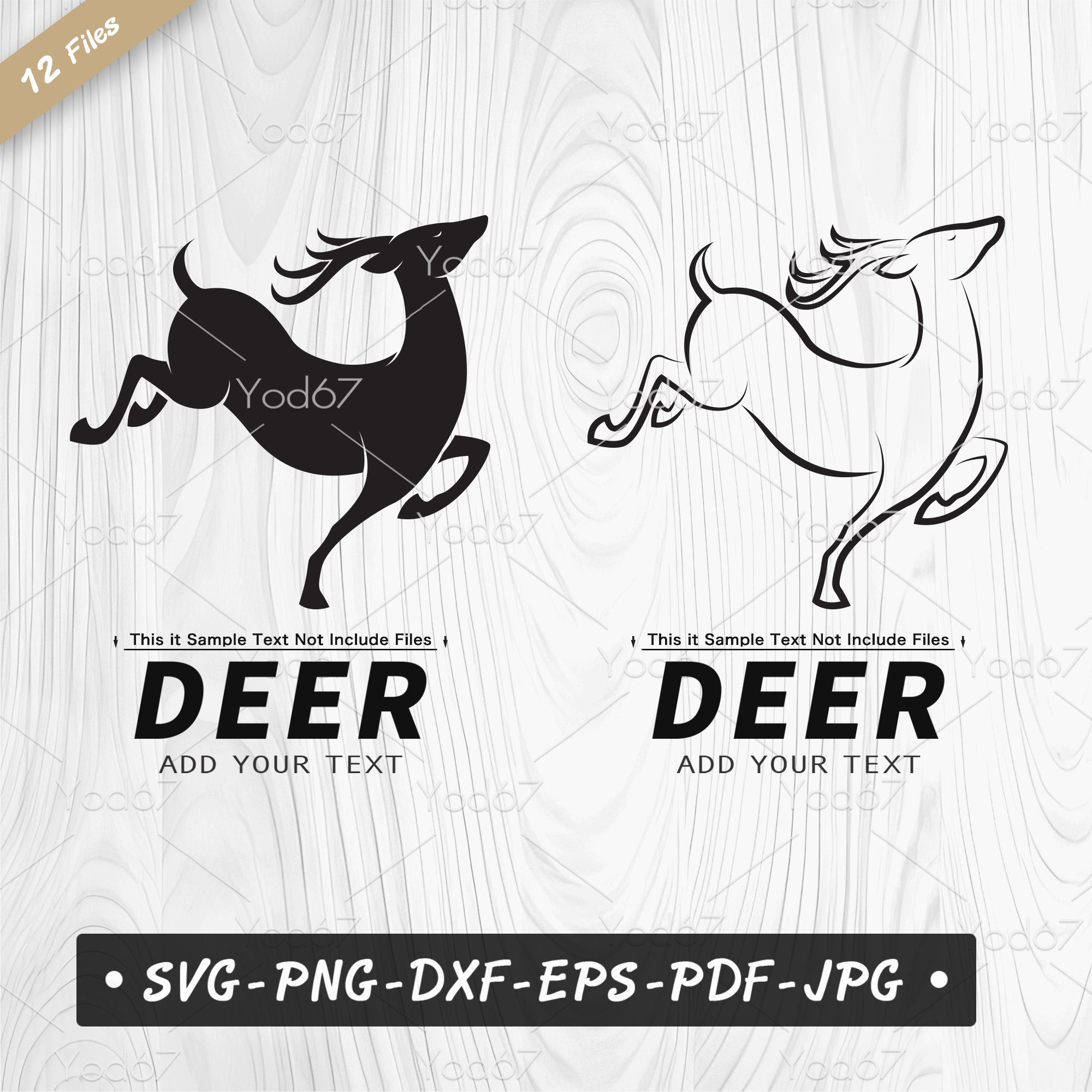 Deer SVG, Deer Png, Cut File Deer for Cricut, Deer Silhouette Svg, Deer ...