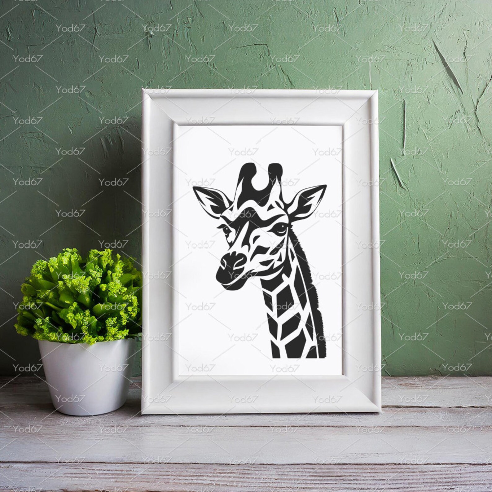 Giraffe Head SVG, Giraffe Png, Svg Files for Cricut, Giraffe Silhouette ...