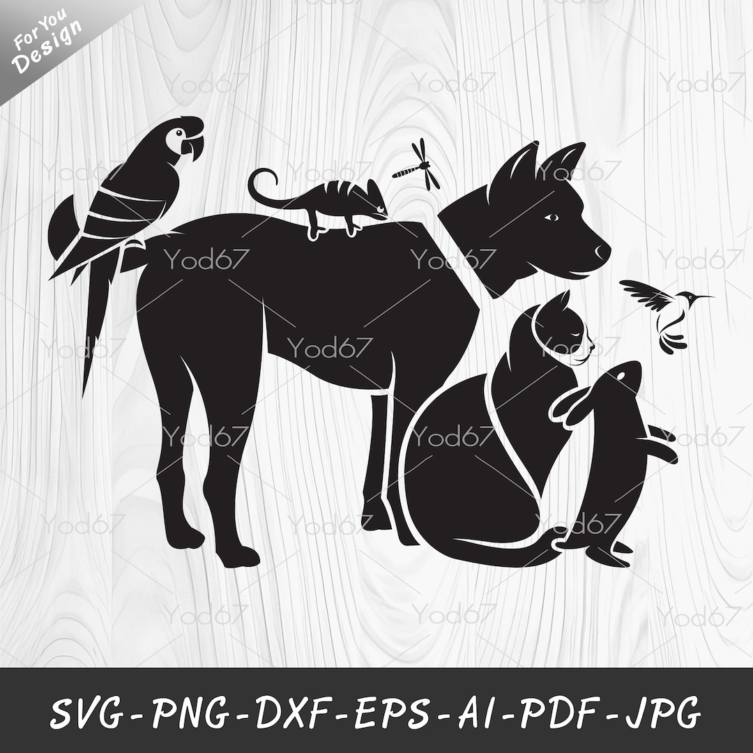 Pets Group Svg, Pet Png, Pets Clipart, Labrador Svg, Cat Svg, Rabbit ...