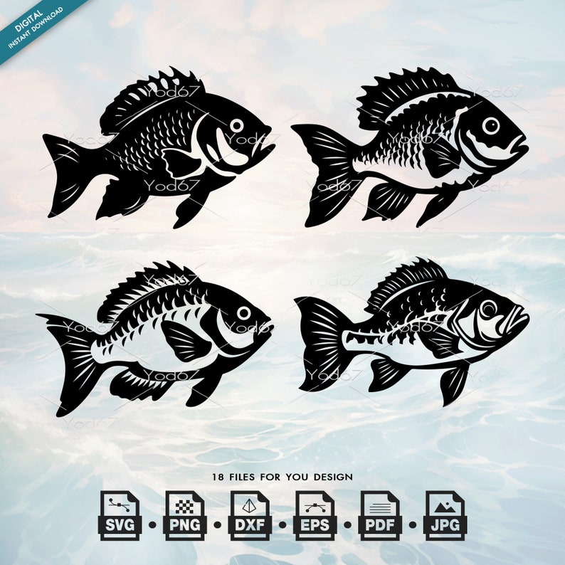 Panfish SVG, Panfish Png, Cut File Panfish for Cricut, Panfish ...