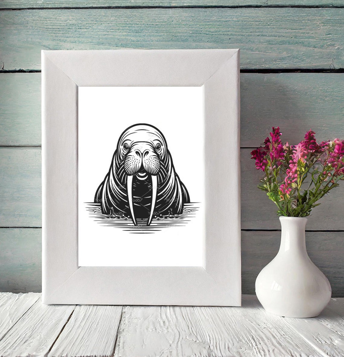 Walrus Vector Clipart Design SVG PNG EPS Dxf Pdf, Svg Cut File for ...