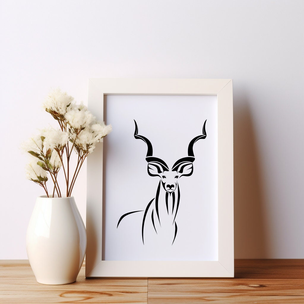 Greater Kudu SVG, Kudu Png Files, Kudu Cricut, Kudu Head Svg, Kudu Cut ...