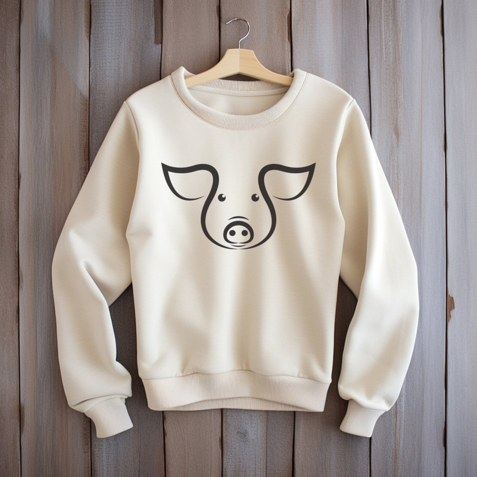 Pig Face Files SVG, PNG, DXF, Pdf, Eps, Jpg, Pig Head Clipart, Pig Logo ...