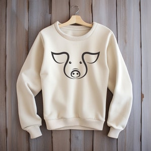 Pig Face Files SVG, PNG, DXF, Pdf, Eps, Jpg, Pig Head Clipart, Pig Logo ...