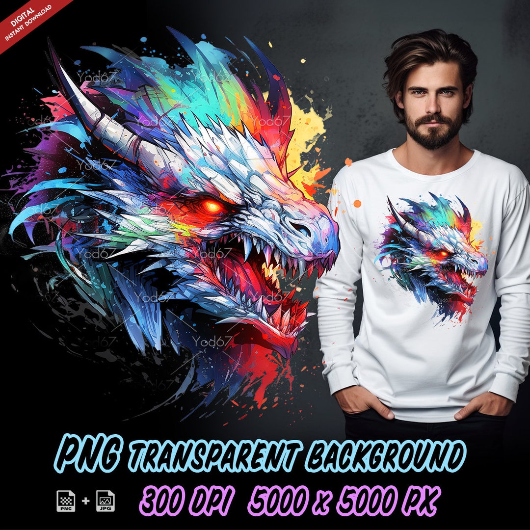 Dragon Png, Dragon Demon Clipart for Sublimation Printing, Dragon T ...