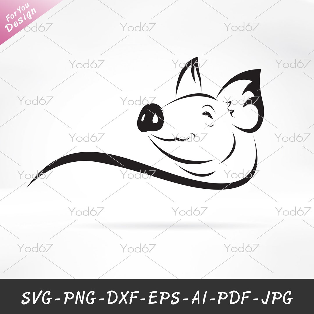 Pig Head SVG, Cut File Pig for Cricut, Pig Png Files, Pig Silhouette ...