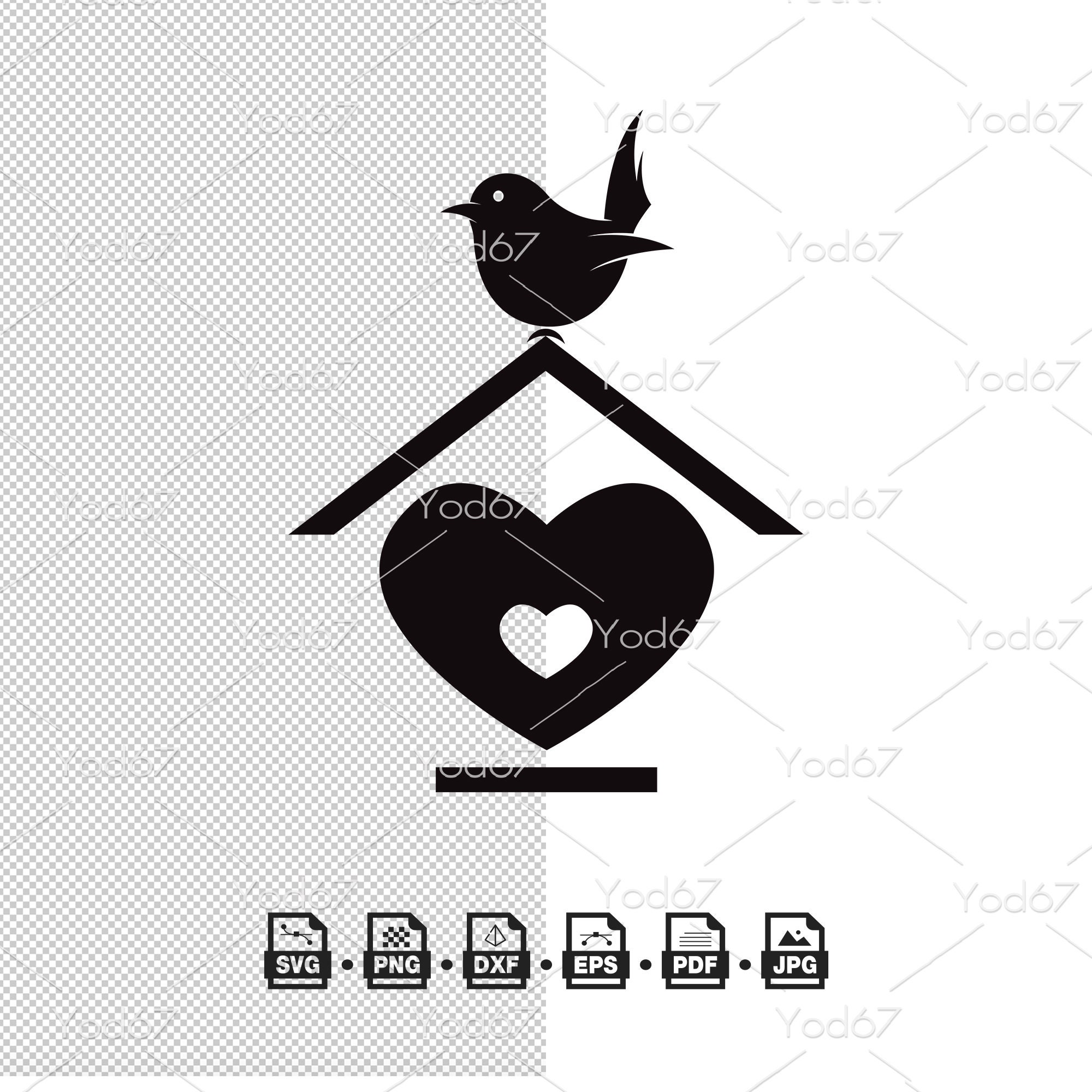 Bird Houses SVG, Png Dxf, Eps, Pdf, Jpg, Cut File Bird House for Cricut ...
