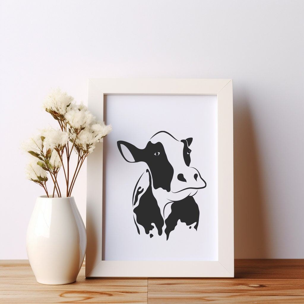 Cow SVG, Cow Png, Svg Files for Cricut, Cow Silhouette Svg, Cow Head ...