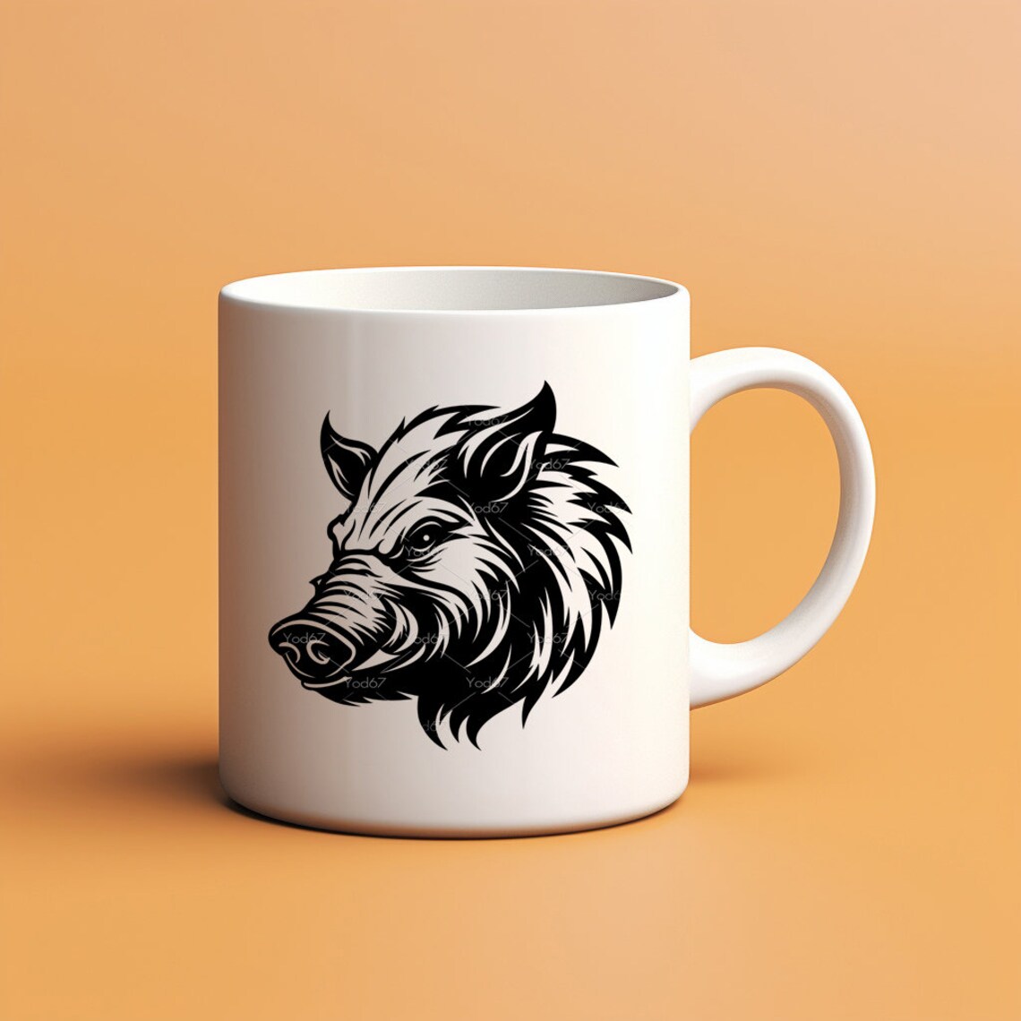 Boar SVG, Wild Boar Vector Clipart Design EPS PNG Dxf Pdf, Svg File for ...