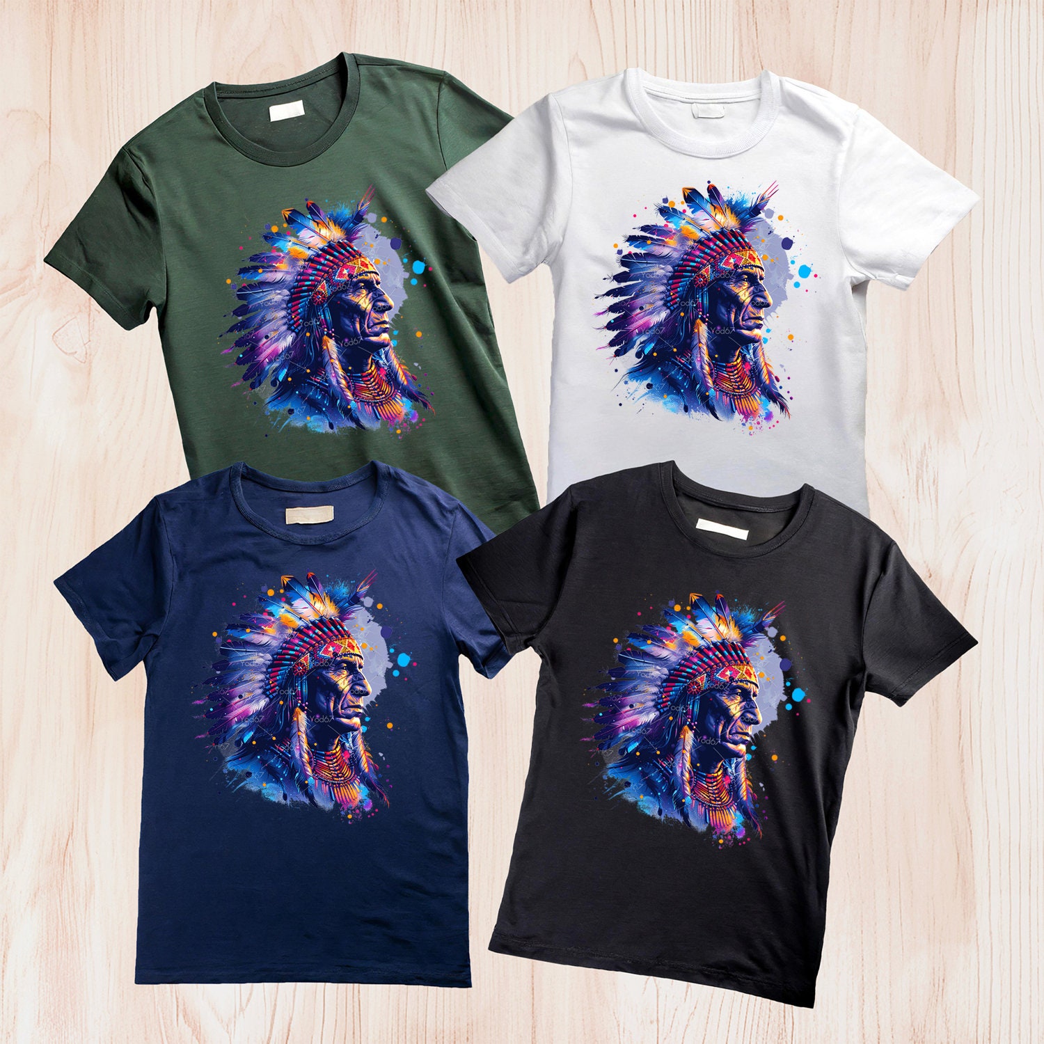 Native American Man Clipart for Sublimation Printing, Native American ...