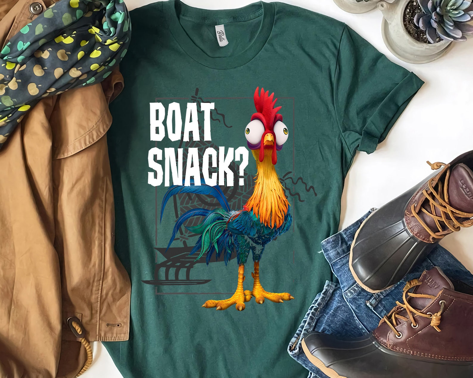 Disney Moana Hei Hei Boat Snack T-shirt Hei Hei Roaster - Etsy