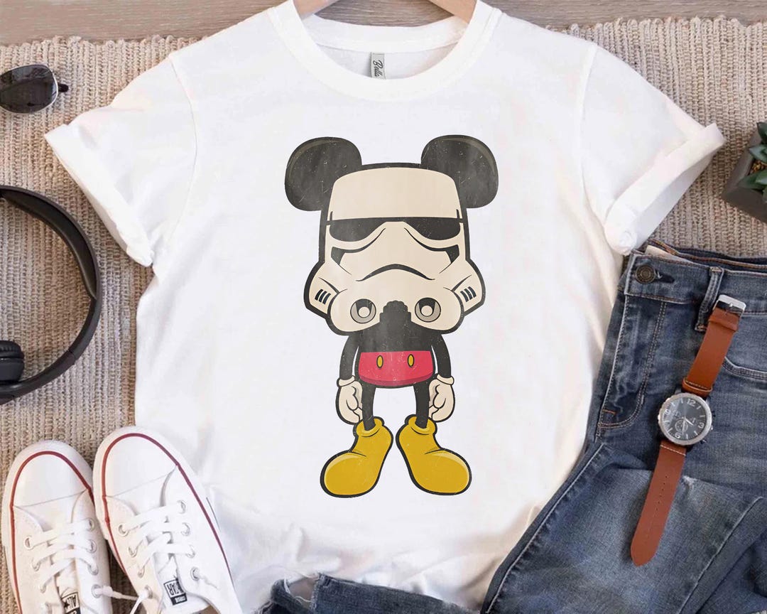Funny Disney Star Wars Mickey Mouse Custom Stormtrooper Retro Shirt ...