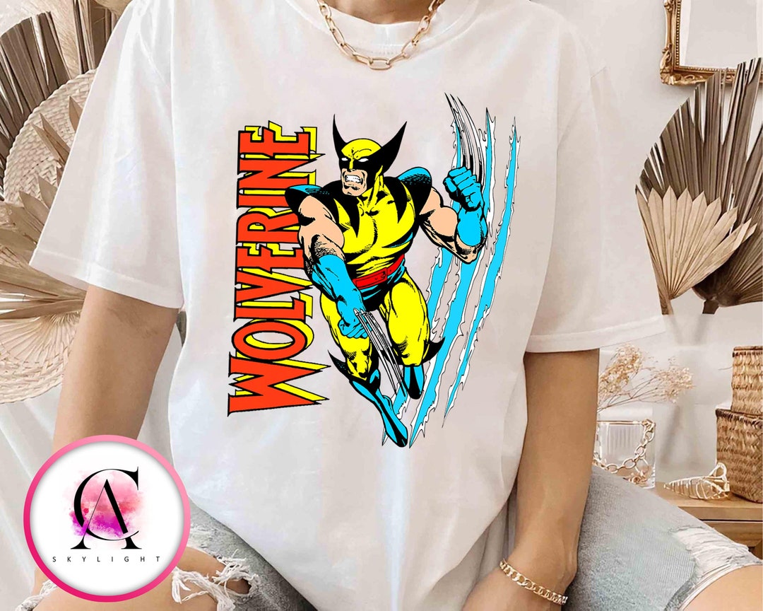 Marvel X-men Wolverine Vintage Claw Slice Graphic T-shirt, Marvel ...