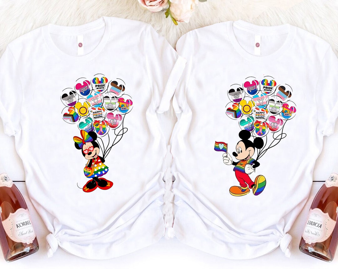 Disney Balloons LGBT Mickey and Minnie Shirt, Disney Pride Shirt ...