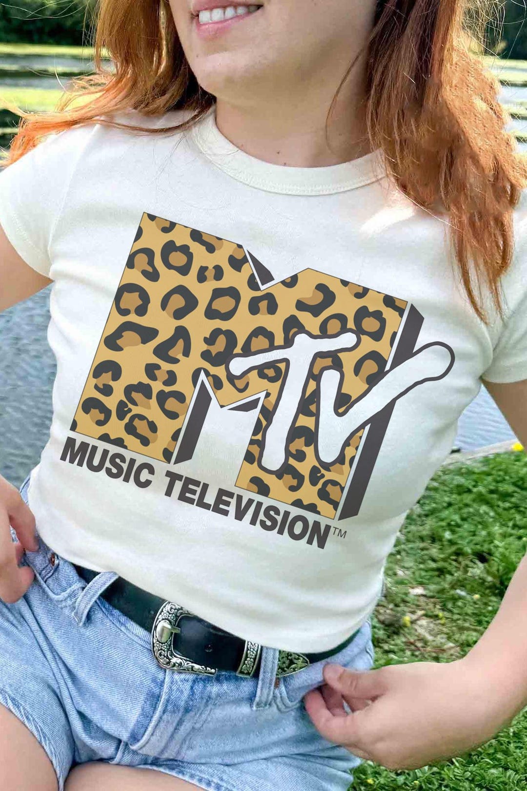 Classic MTV Leopard Logo T-shirt, Music Television MTV Logo Tee, Retro ...