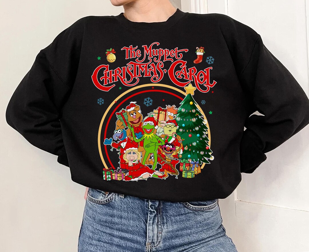 Retro the Muppet Christmas Carol Group Shirts, Fozzie Gonzo Kermit Miss ...